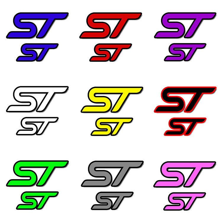 4D ST Replacement Badges - Multiple Colours (Fiesta Mk7.5 & MK8/8.5 ...
